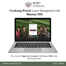 You can now access the Gyalsung Portal using Bhutan NDI - Gyalsung